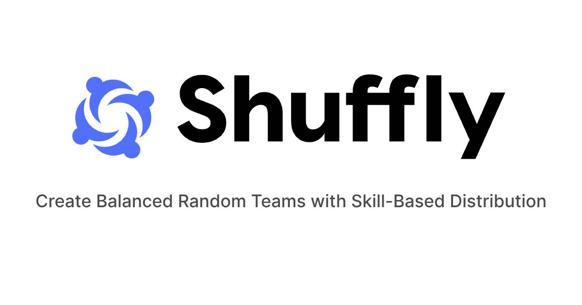 Create Balanced Random Teams Online | Skill, Gender Balance & Saved ...